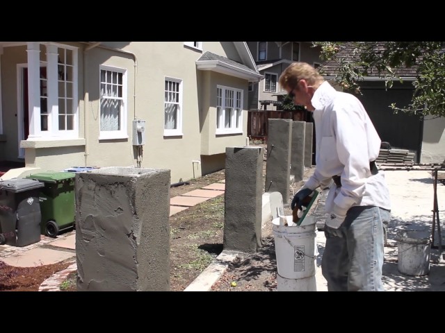 advice on cement rendering over cmu blocks in your garden - Kirk ...